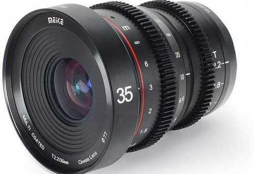 Объектив Meike 35mm T2.2 Cinema Lens Sony E-aps c