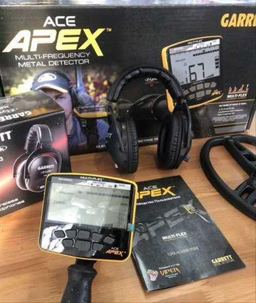 Металлоискатель Garrett Ace Apex+наушники MS-3