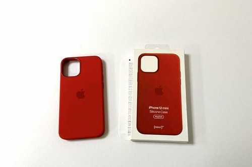 Чехол на iPhone 12 Mini Silicone Case Product Red