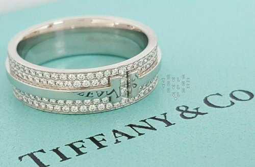 Золотое кольцо Tiffany с бриллиантами 0.6 ct R072