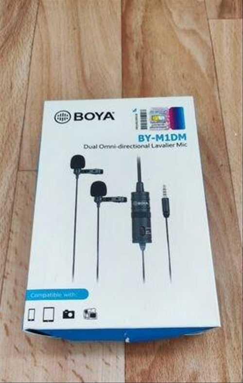 Конденсаторный петличный микрофон boya M1DM