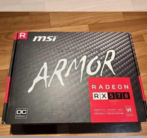 Видеокарта MSI AMD Radeon RX 570 armor OC 8G