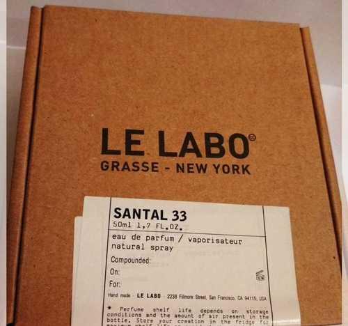 Le labo santal 33