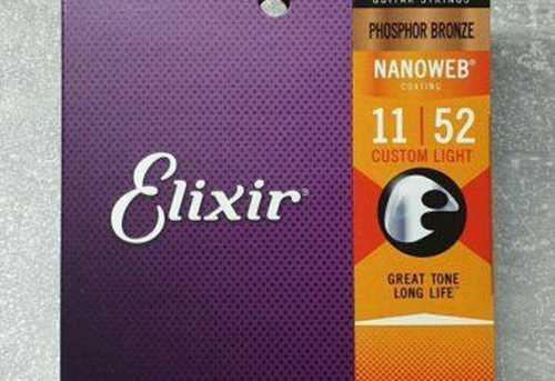 Струны Elixir 11-52 Nanoweb