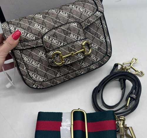 Сумка gucci horsebit balenciaga