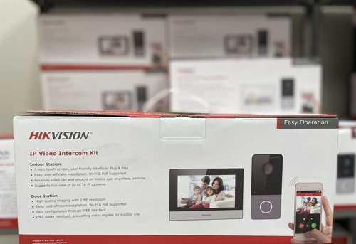Видеодомофон hikvision DS-KIS603-P(C) IP WiFi PoE