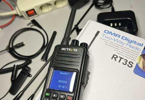 Рация Retevis RT3S + антенны + кабель для прошивки