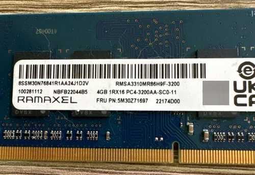 Оперативная память DDR4 4GB SO-dimm