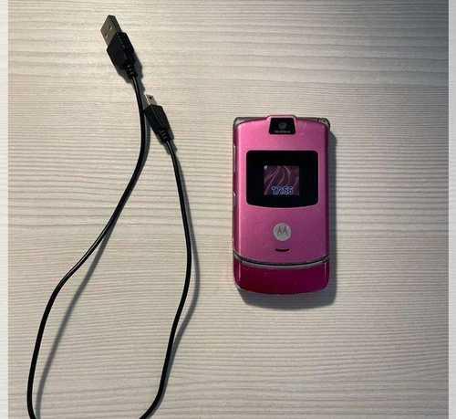 Motorola razr v3 pink