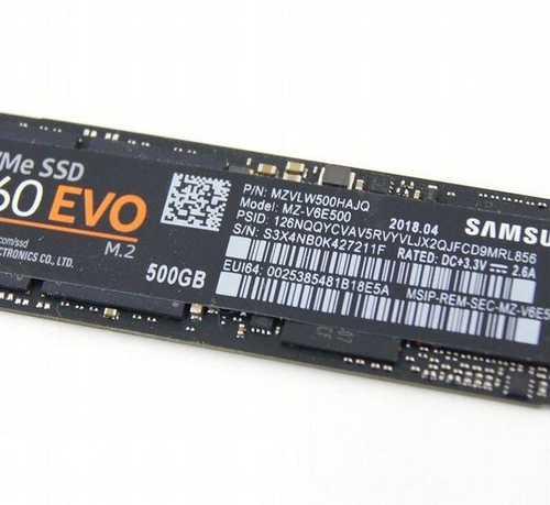 SSD Samsung 960 EVO 500Gb NVMe M.2