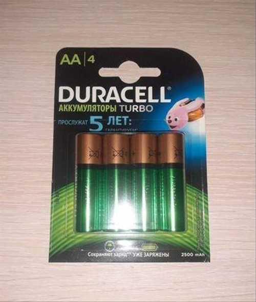 Аккумулятор AA - Duracell DR AA2500/4BL (4 штуки)