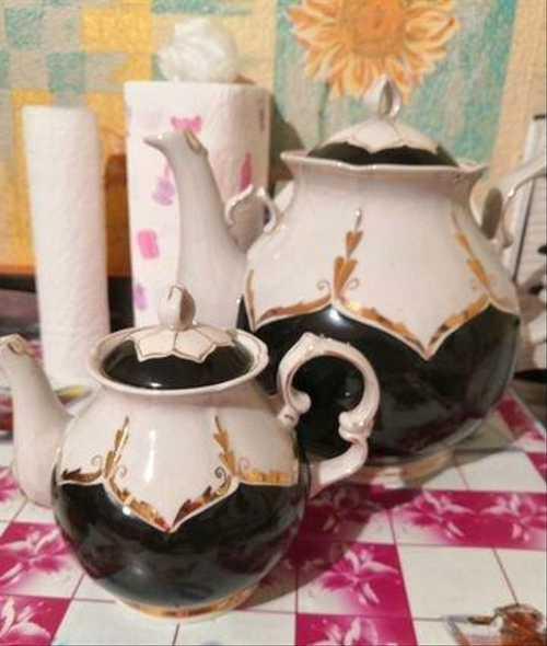 Чайники СССР фарфор, фаянс, керамика