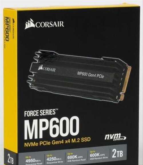 SSD Corsair MP600 2TB M.2 NVMe PCIe новые