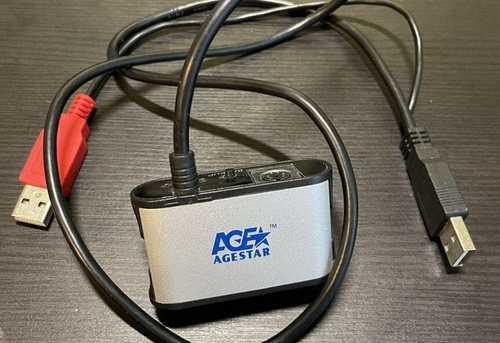 Переходник (конвертер) Agestar с USB на SATA