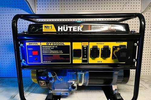 Бензиновый генератор Huter DY 9500 L, ручной запус