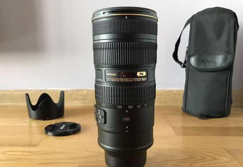 Nikon Afs 70-200mm f2.8G ED VR II (отл. сост)