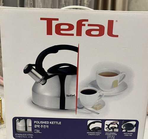 Чайник со свистком tefal