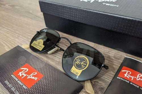 Очки Ray Ban Hexagonal тёмные