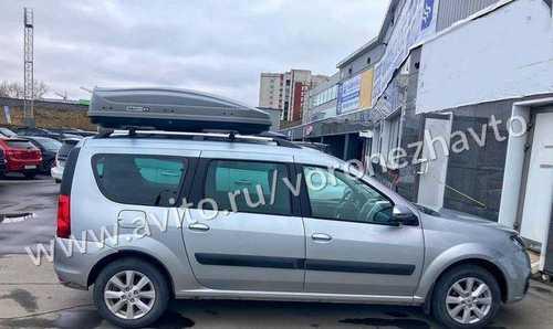 Автобокс MaxBox PRO 520 серый на LADA Largus