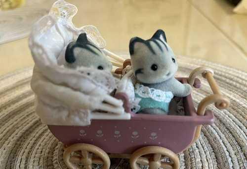 Sylvanian Families малыши и семья котиков