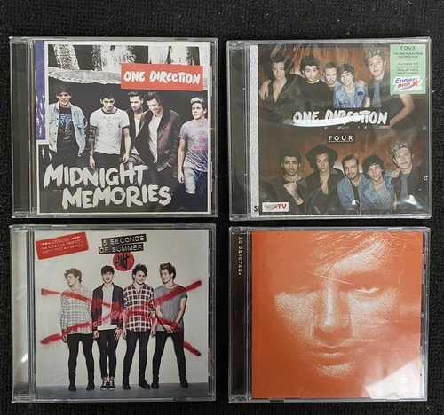 Cd диски One direction, 5sos, ed sheeran