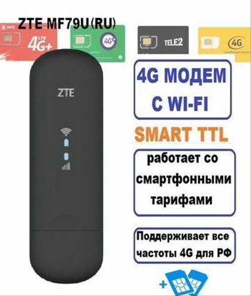 4G WI-FI Модем Роутер Безлимитный интернет RZ-057