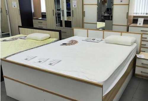 Кровать Сакура 1,6 метра (сонома-белый)