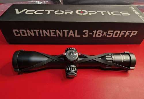 Vector optics continental 3-18x50 ffp