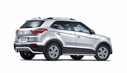 Защита порогов вогнутые d63 мм Hyundai Creta