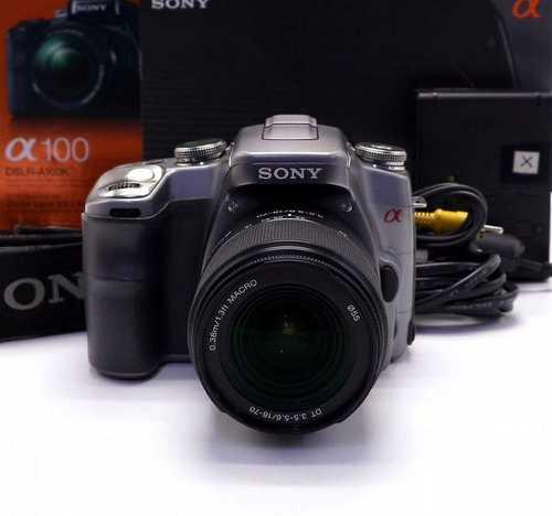 Sony Alpha dslr-A100 kit в упаковке