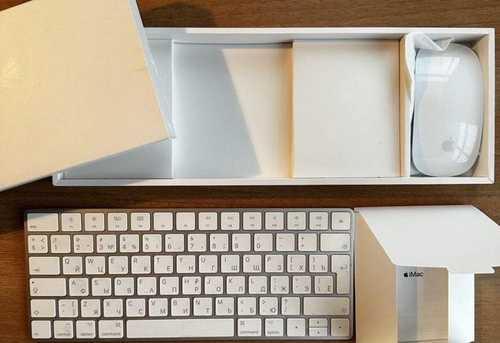 Apple клавиатура и мышь + коробка