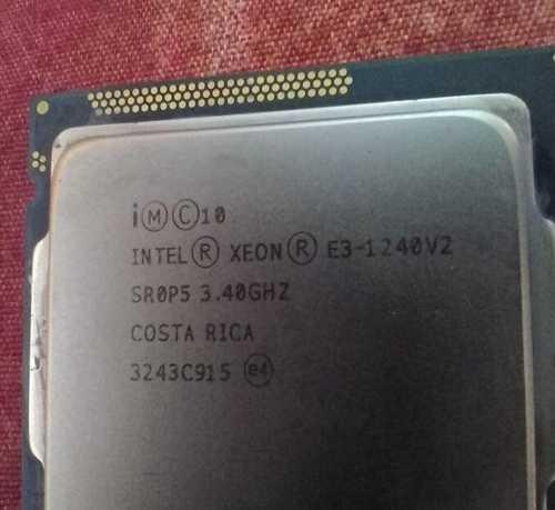 Xeon E3 1240v2 1155 сокет