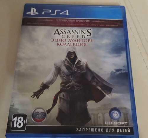 Диск на PS4 Assassin's Creed Эцио Аудиторе Трилог