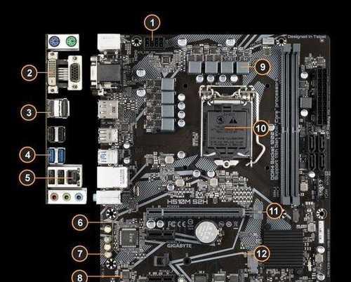 Материнская плата gigabyte H510M S2H