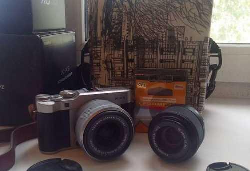 Камера FujiFilm X-A5 вместе с объективом XC 35mm