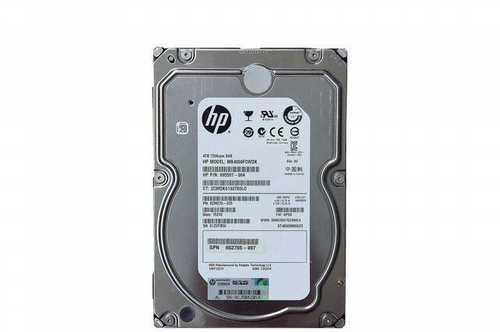 HDD 3,5”(LFF) HP mb4000fcwdk 4Tb 7.2K 6G SAS
