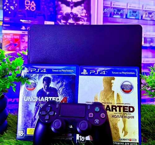 Sony PlayStation 4 Slim   50 игр   Uncharted 1-4