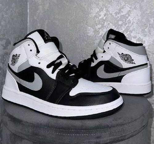 Кроссовки Nike Air Jordan 1 Mid White Shadow Мужск