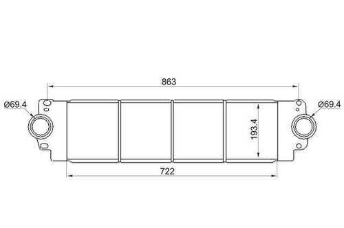 Радиатор Интеркулера Vw Transporter T5/Multivan