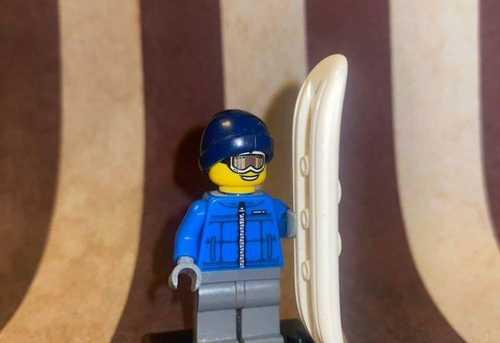 Коллекционная минифигурка Lego Snowboarder