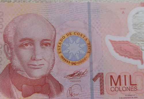 Банкнота Коста-Рика 1000 колон. Полимер. UNC
