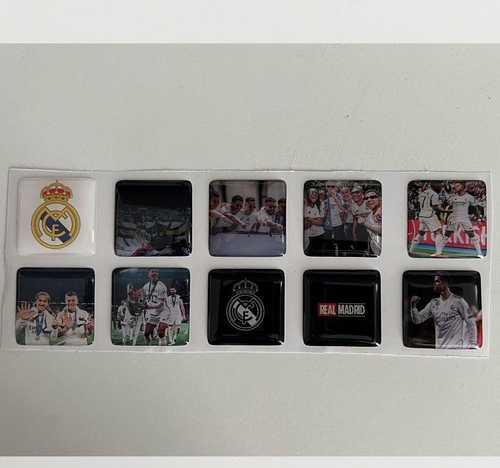 3D наклейки футбольные Real Madrid