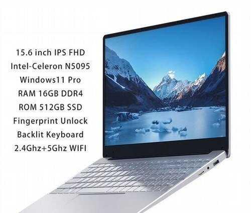 Новый ноутбук 15.6'' 16и512 SSD IPS сканер пальца