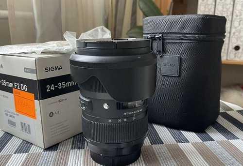 Sigma 24-35mm F2 DG Art для Canon