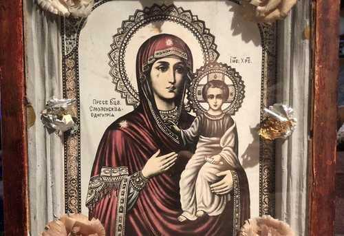 Старинна икона Смоленская Богородица