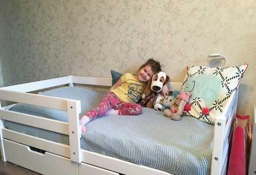 Детская кровать от 3 лет с бортиками