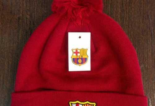 Барселона шапка зимняя футбольная для футбола