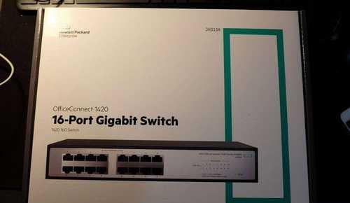 HP OfficeConnect 1420 16g switch коммутатор