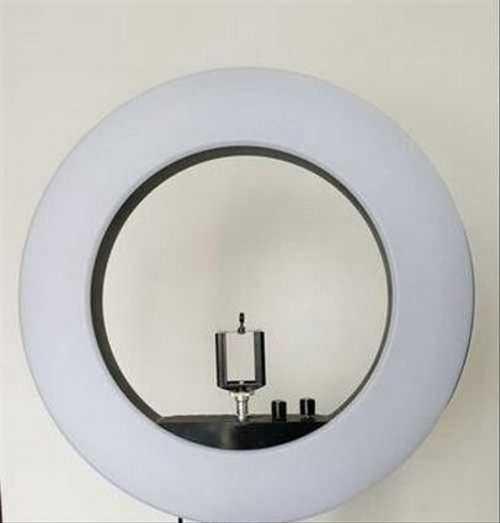 Лампа кольцевая 46 см регулируемая
