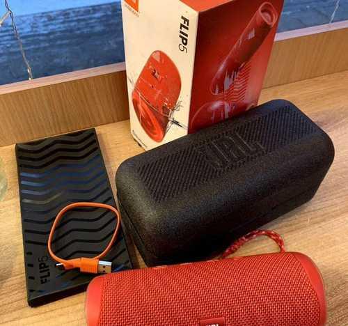 Колонка JBL flip 5 RED Оригинальная/портативная